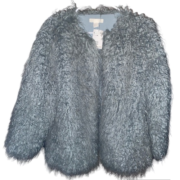 H&M | Jackets & Coats | Fuzzy Hm Jacket | Poshmark